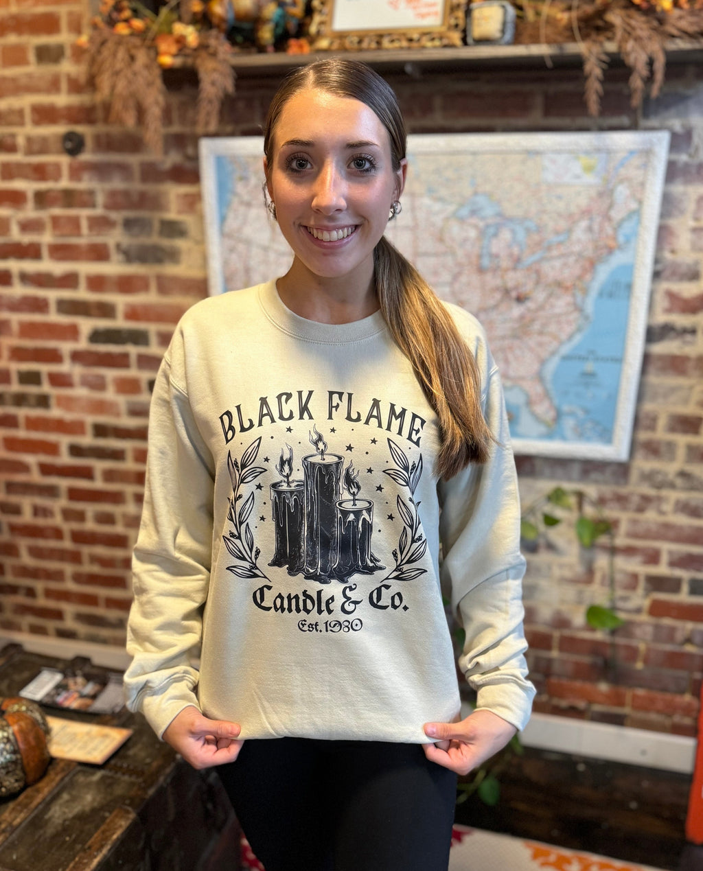 Black Flame Company Sweatshirt – Weeping Willow Boutique